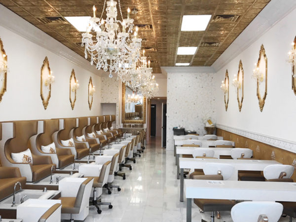 Luxury Nail Salon Interior Design + Salon Furniture - Michele Pelafas