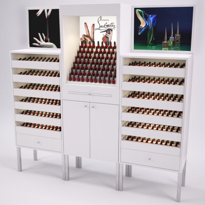 Nail polish shelf store