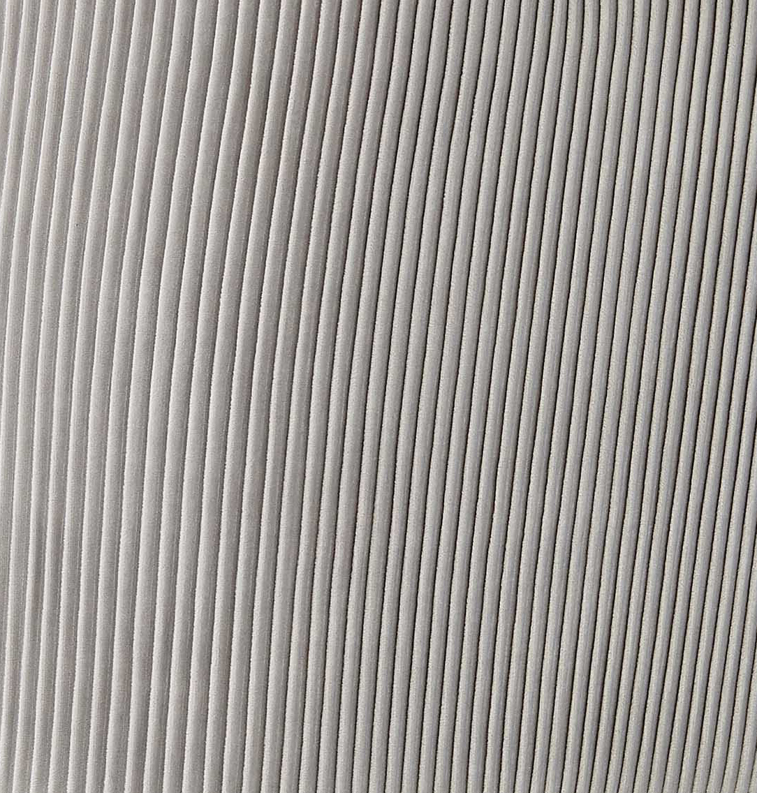 Beatrix pleated light grey velvet side chair store