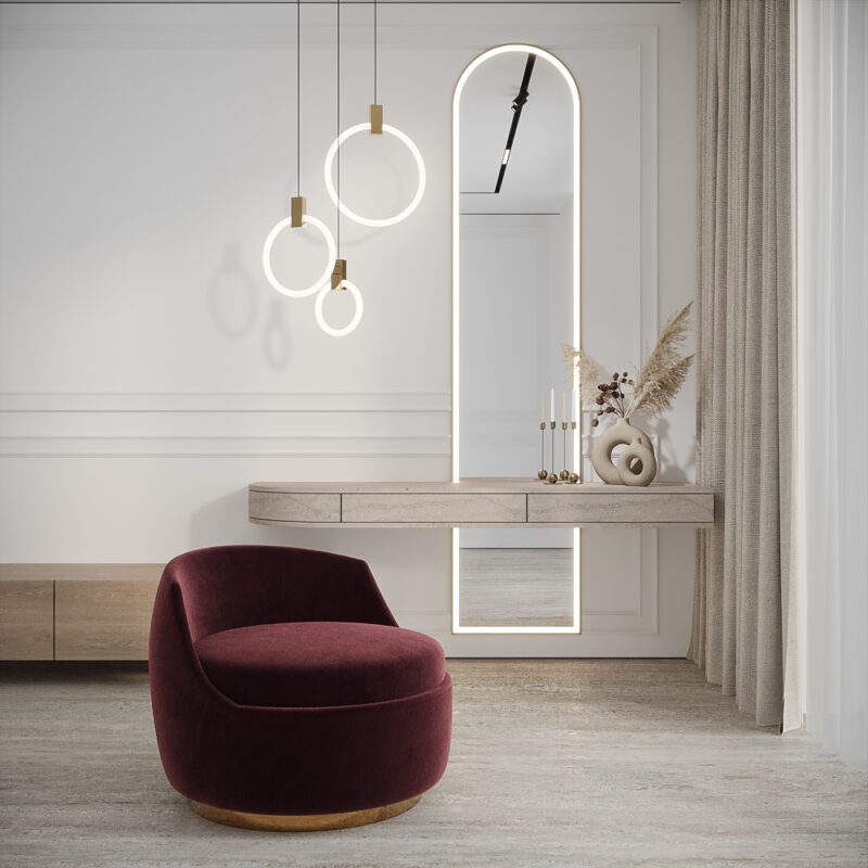 Round Slipper Chair | Michele Pelafas