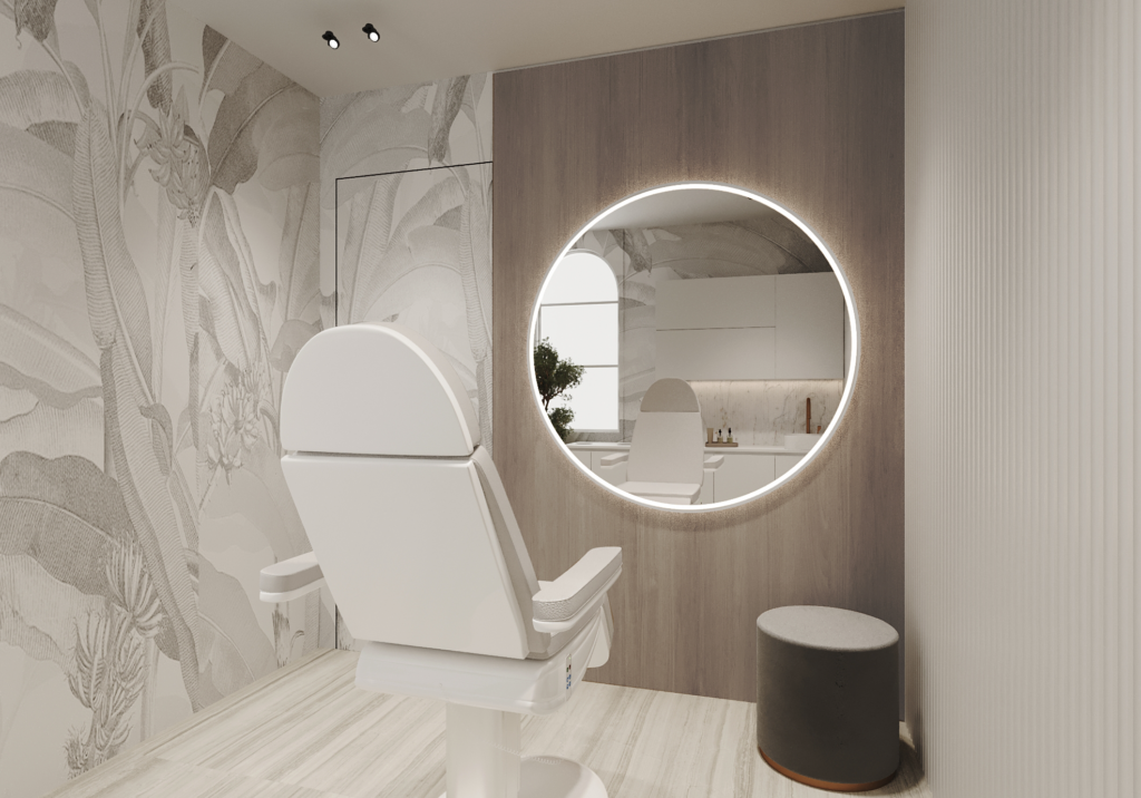 Spa Room Guest Seating | Michele Pelafas