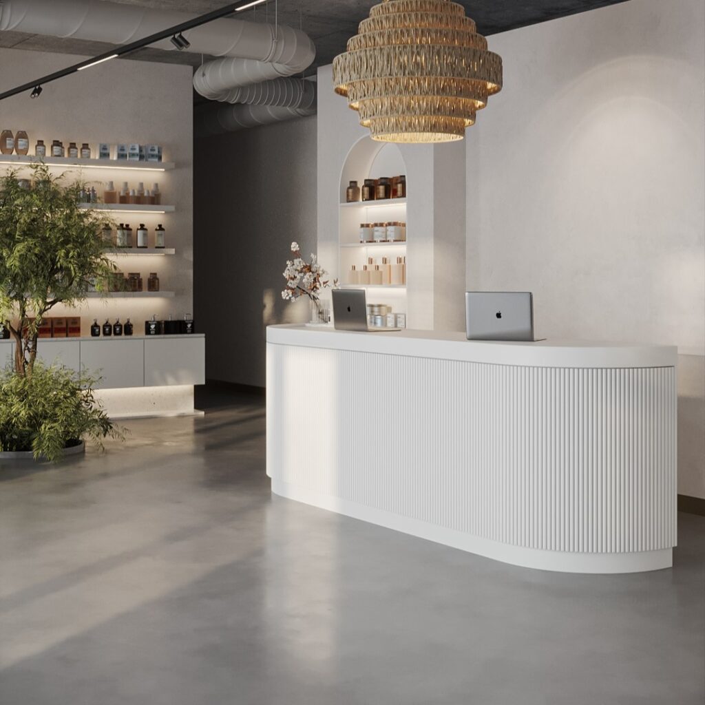 Curio Reception Desk | Michele Pelafas